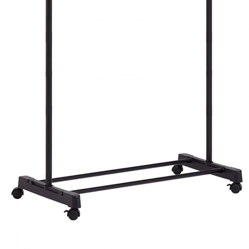 Bengaleiro metálico simples com sapateira Local Preto 157x74,5x41,5cm ...