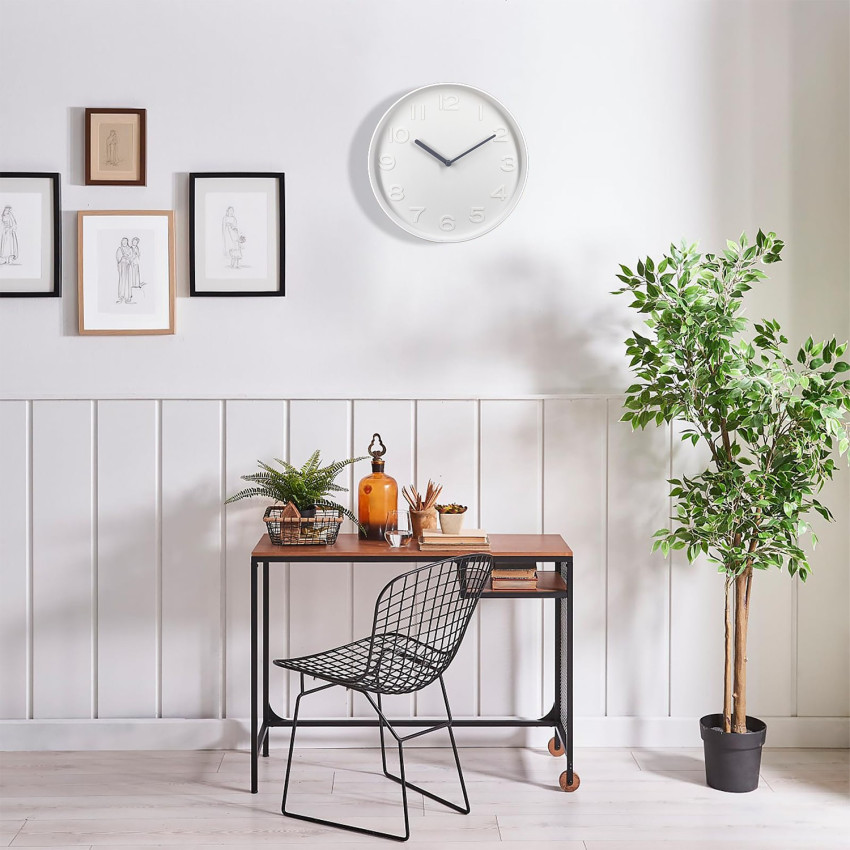 Reloj de Pared Alba Blanco Ø25cm 7house