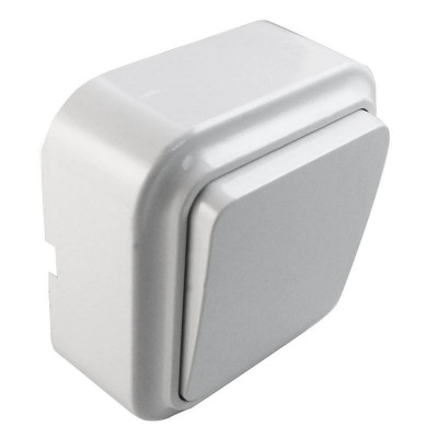 Interruptor Simple Superficie Blanco 7hSevenOn Elec | Orion91